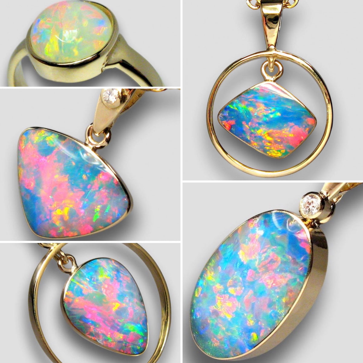 A small pocket of beautiful Australian opal shells transformed into go ...